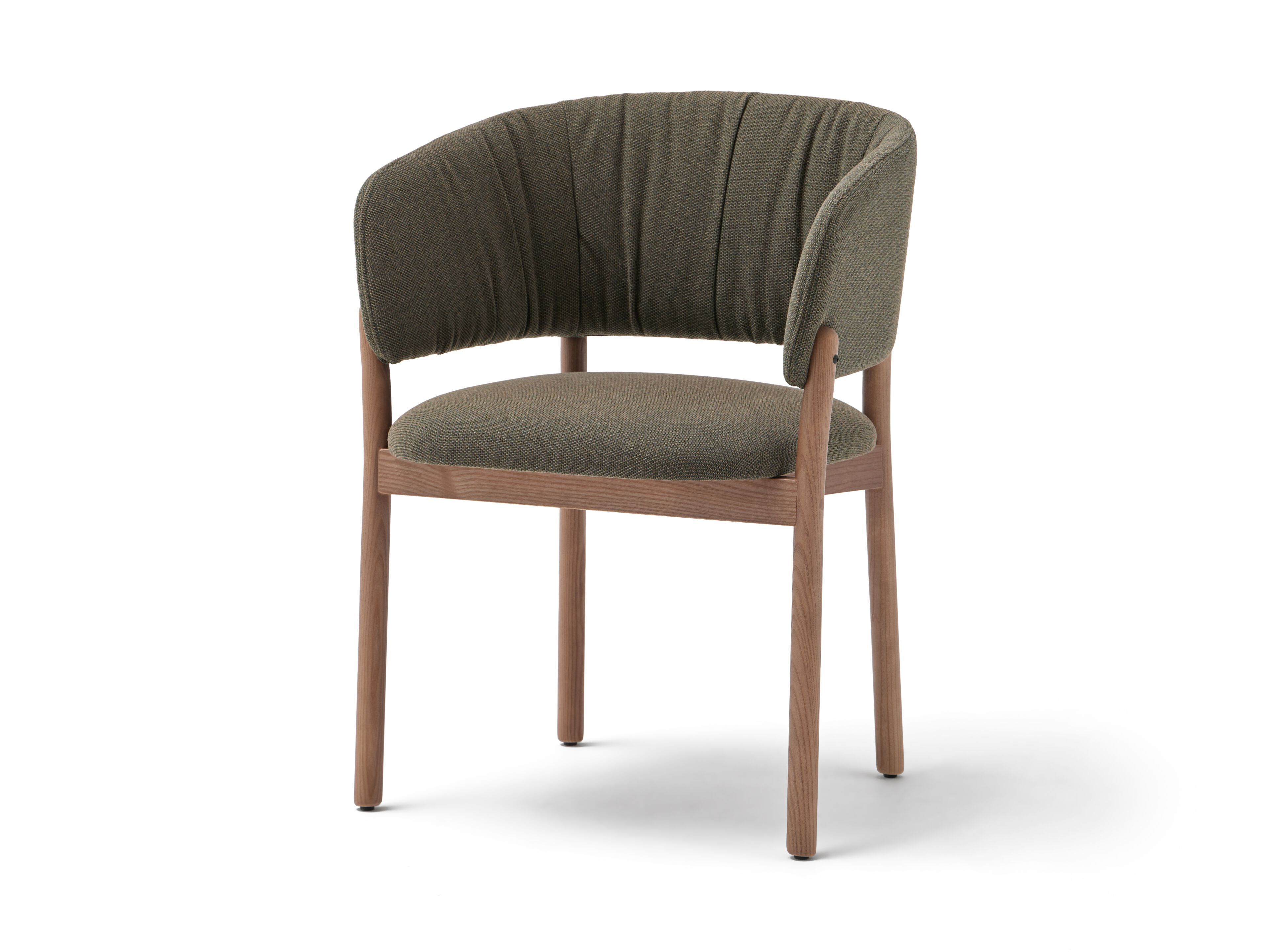 RC WOOD SOFT Upholstered fabric chair with armrests By Blasco&Vila | design Francesc Rifé
