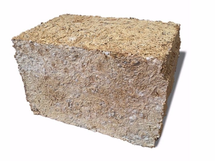Straw and cement slab block By Prespaglia