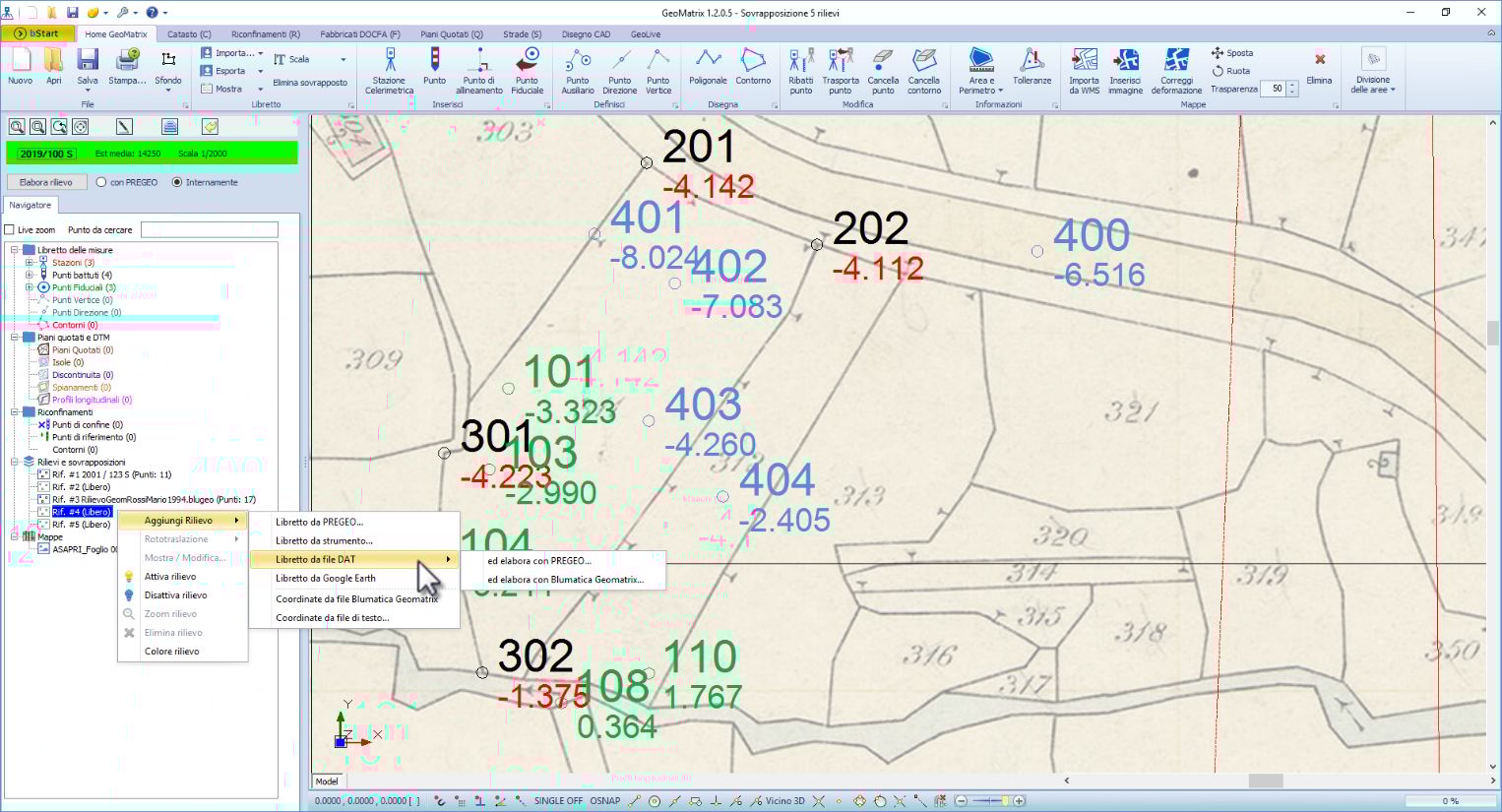 Blumatica Geomatrix-R Levantamiento topográfico topográfico, catastral, modelizaciones de ...