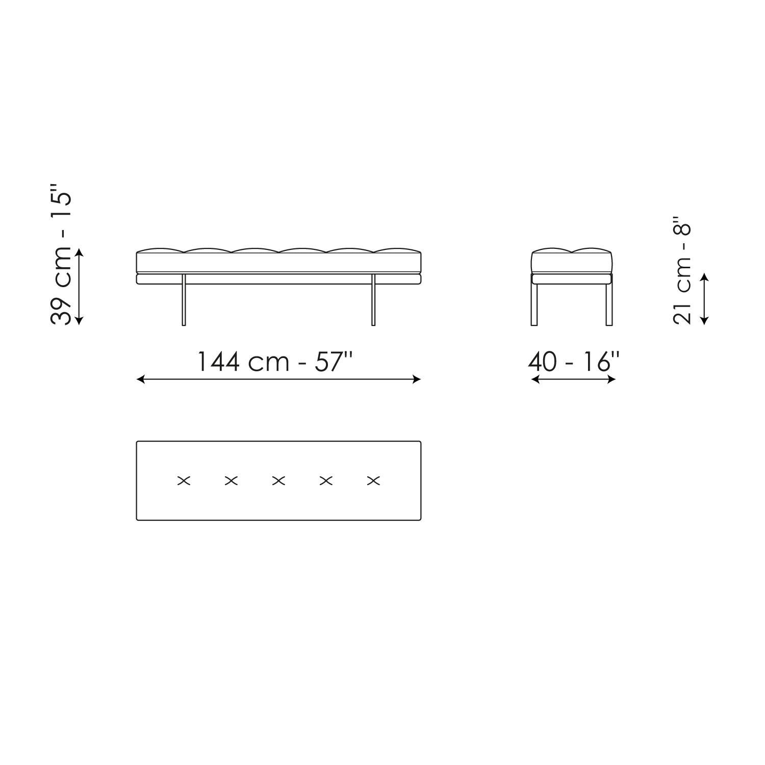 JAMES BENCH Bench By Bonaldo