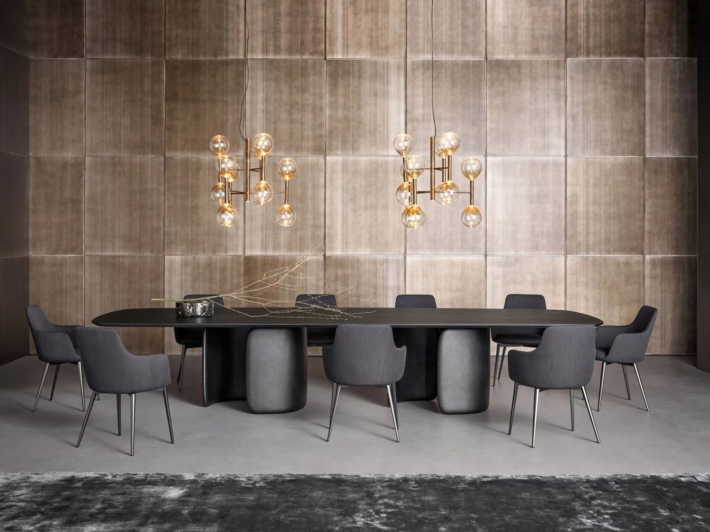 MELLOW Barrel-shaped dining table By Bonaldo | design Bartoli Design