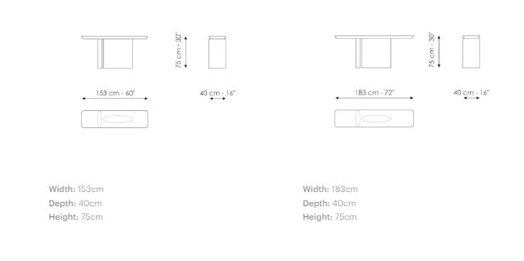 ONE CONSOLE Console table By Bonaldo