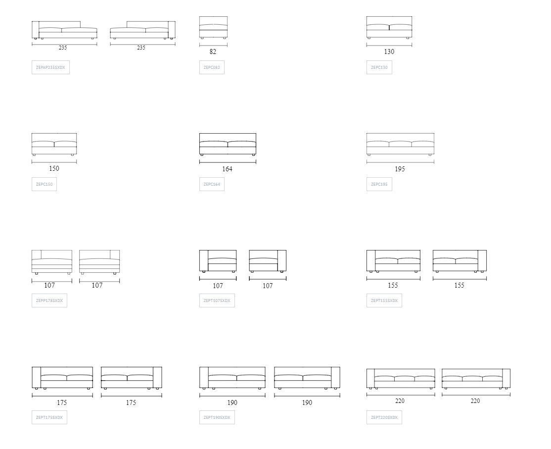 ZENIT PLUS Sofa By Bontempi Casa