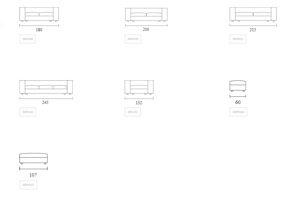 ZENIT PLUS Sofa By Bontempi Casa
