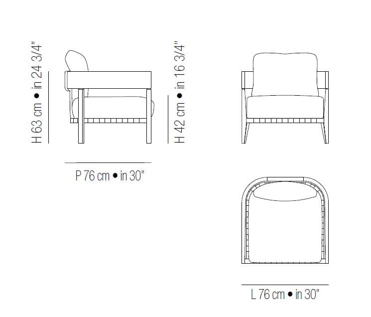FEELING Garden armchair By Braid