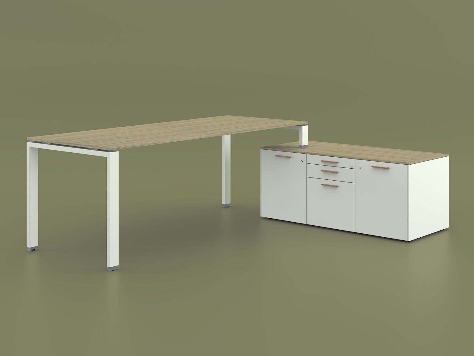 GLIDER Office desk By Bralco | design Gianantonio Perin, Giorgio Topan