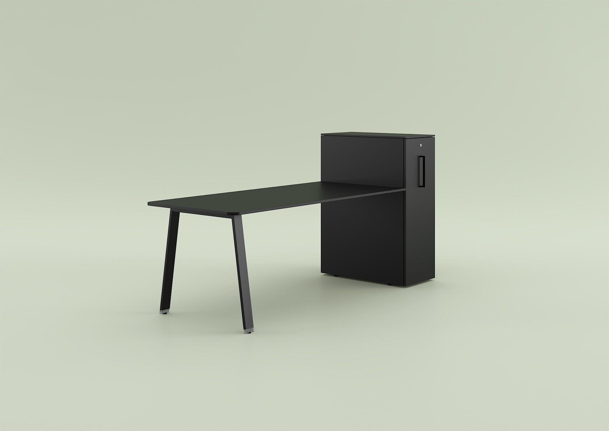 TAKE-OFF EVO / COUNTRY Workstation desk with shelves By Bralco