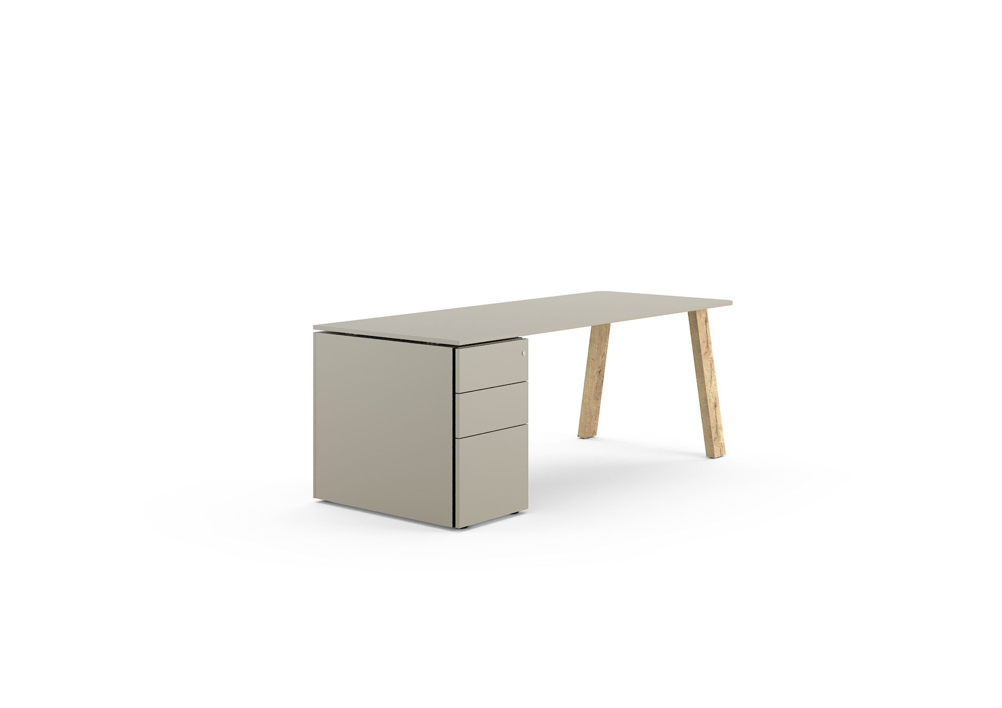 TAKE-OFF EVO / COUNTRY Workstation desk with shelves By Bralco