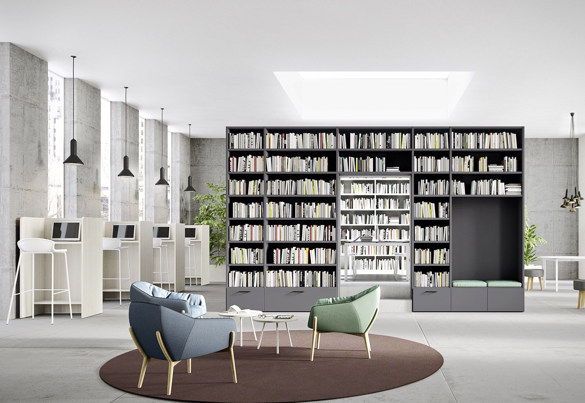 Bridging bookcase By Cinquanta3