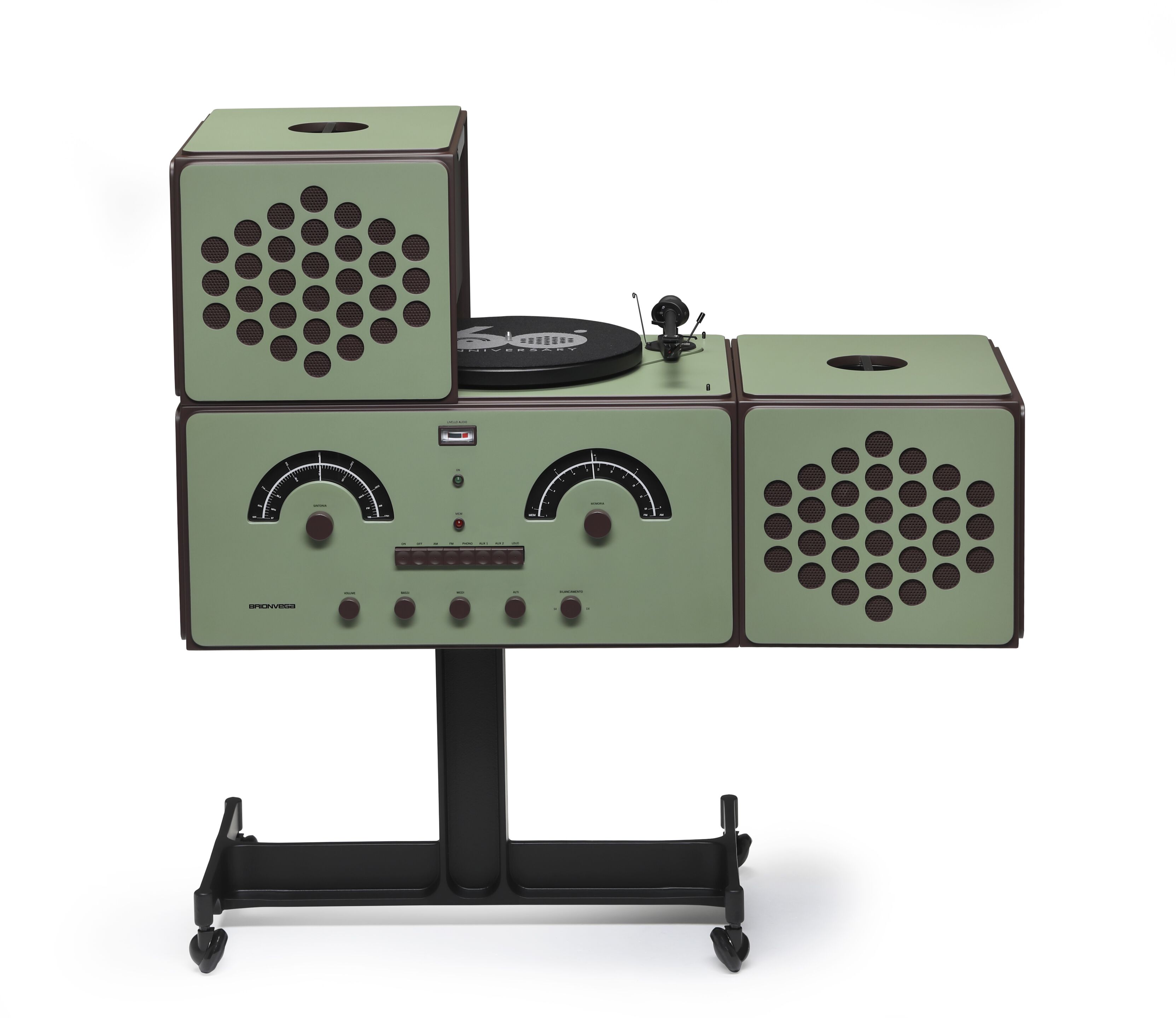 RADIOFONOGRAFO RR226 - 60TH ANNIVERSARY Récepteur radio en bois By ...