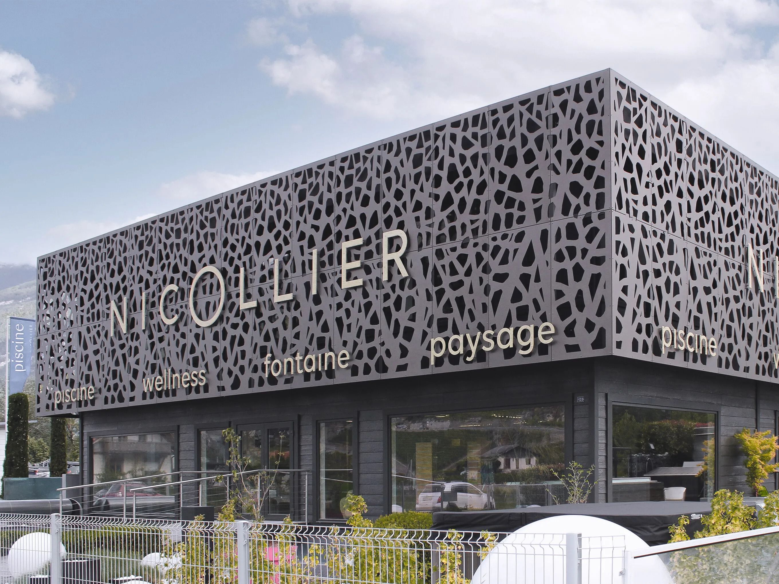 Perforated Facade 3D Wall Cladding for facades By Bruag