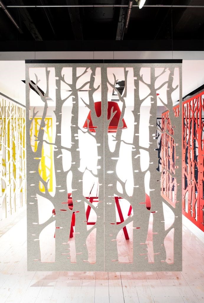 BuzziFalls Hanging felt room divider By BuzziSpace | design Sas ...