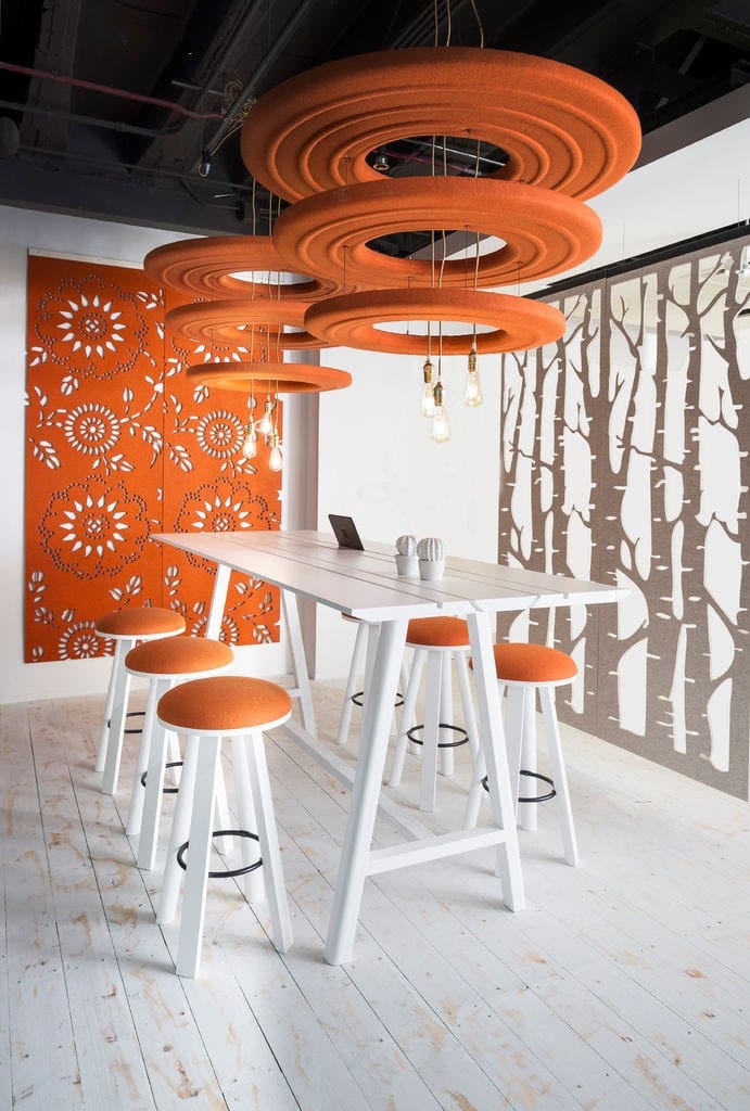 BuzziFalls Hanging felt room divider By BuzziSpace | design Sas ...