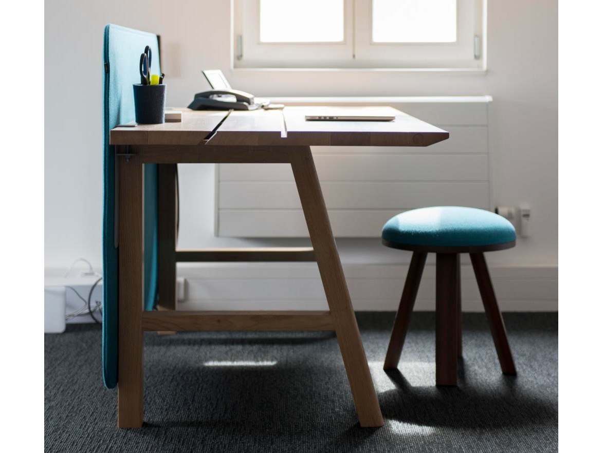 Rectangular wooden workstation desk BuzziPicNic Desk BuzziPicNic ...