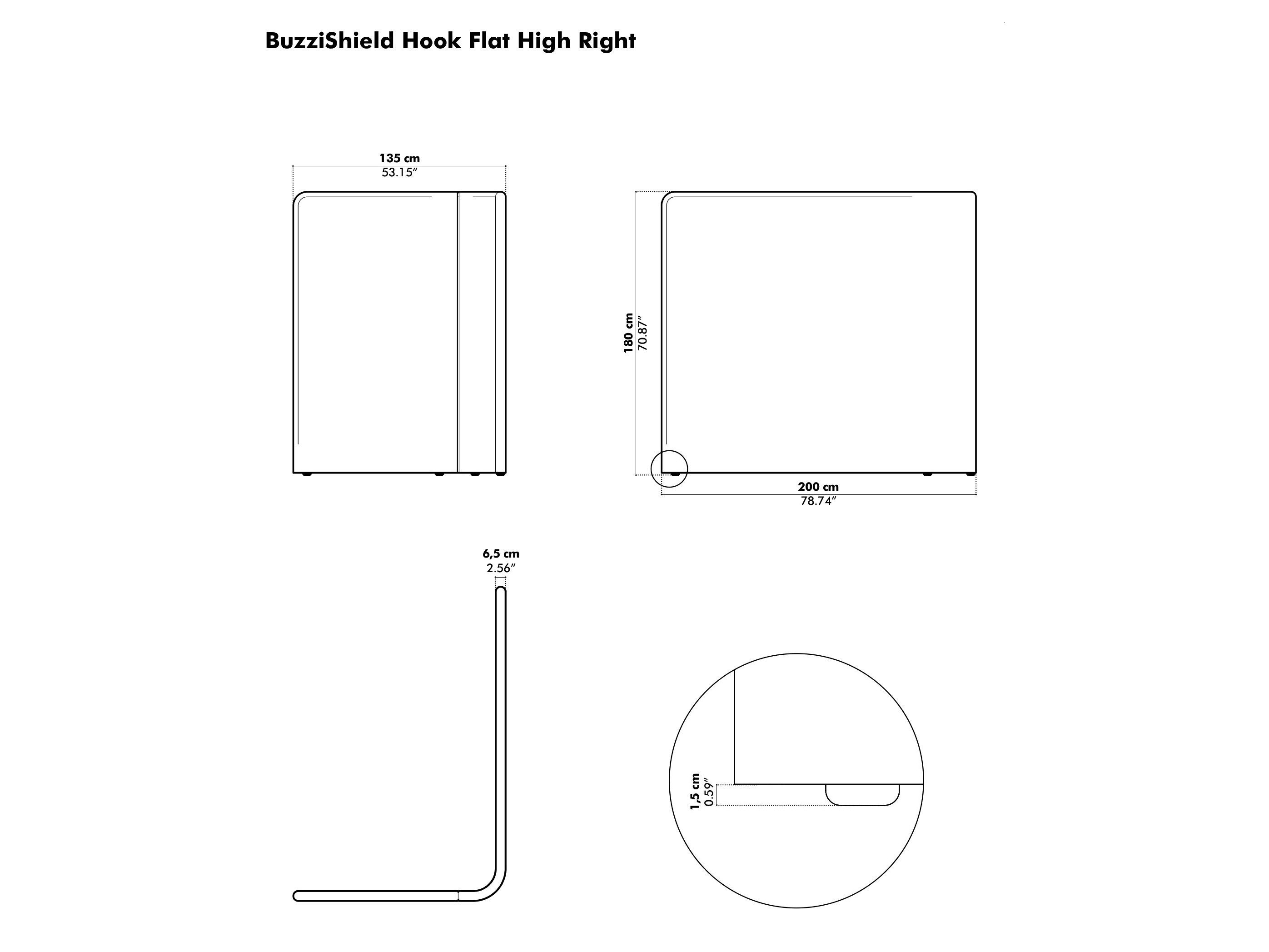 BuzziShield Hook Divisorio ufficio By BuzziSpace