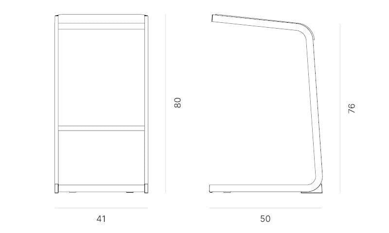 C-STOOL Cantilever high stool By Quadrifoglio Group | design Atelier ...