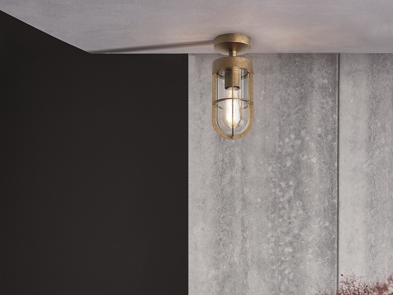 CABIN | Brass outdoor ceiling lamp By Astro Lighting