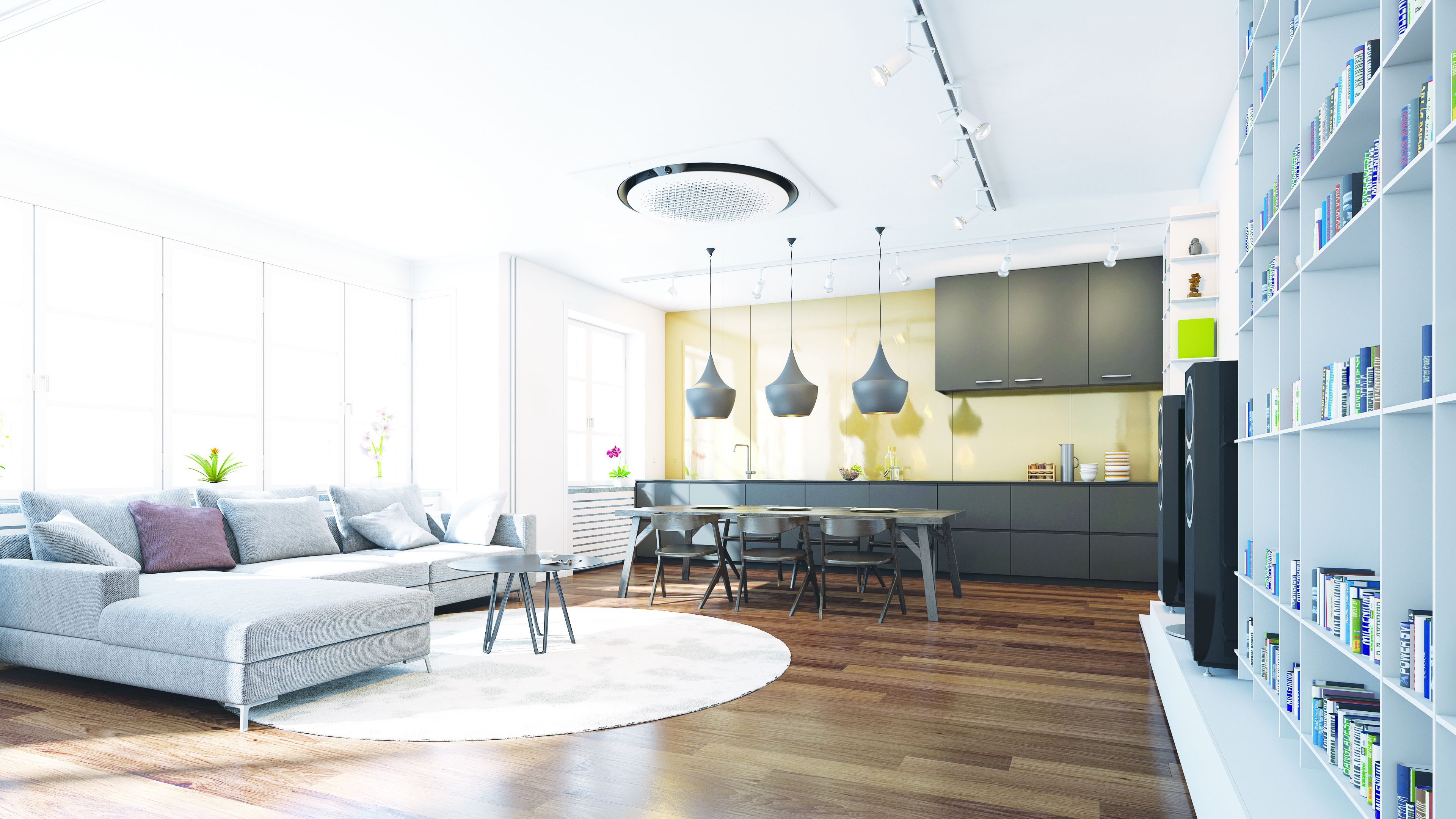 Ceiling mounted mono-split air conditioning unit CASSETTA 360 By Samsung