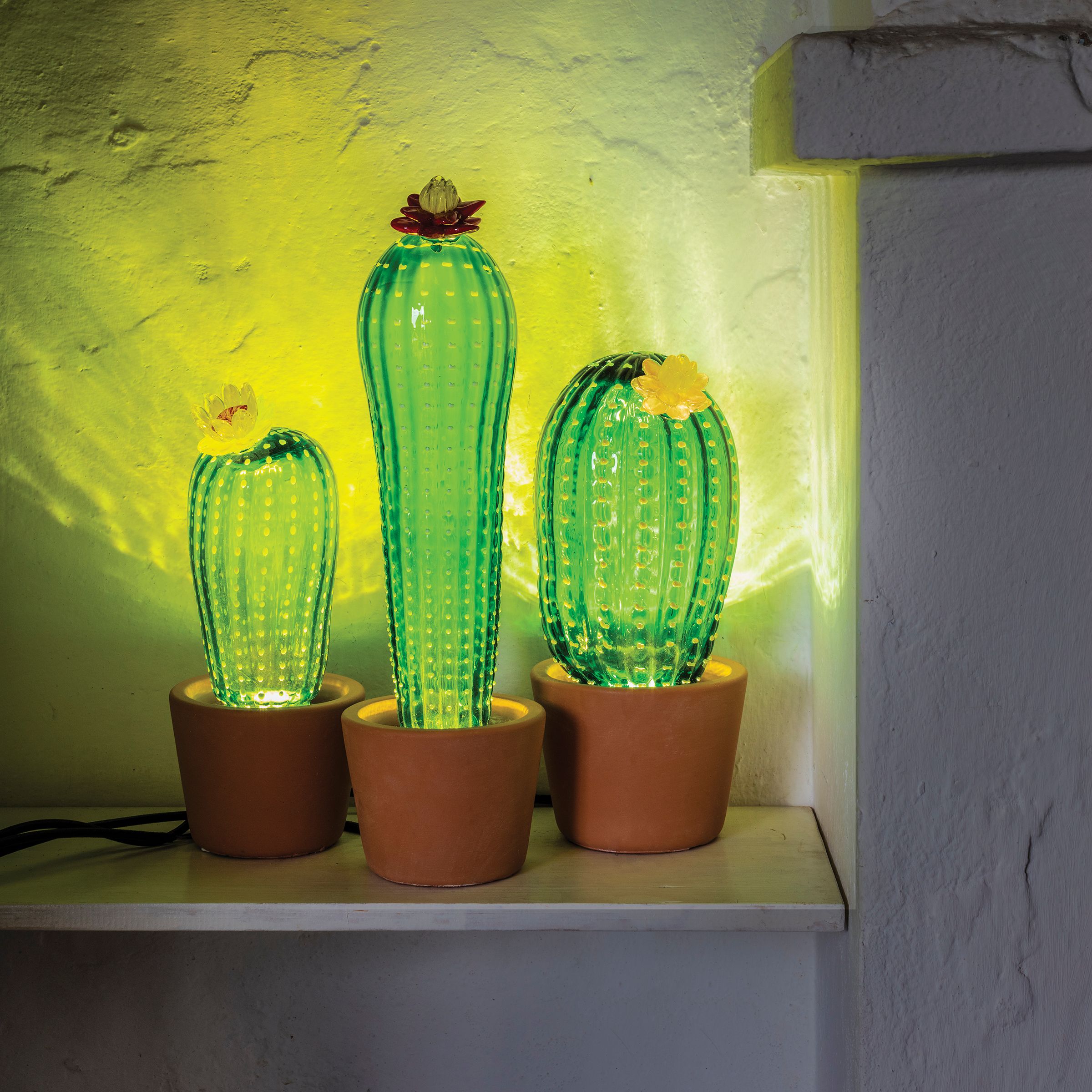Blown glass table lamp / floor lamp CACTUS SUNRISE By Seletti design ...