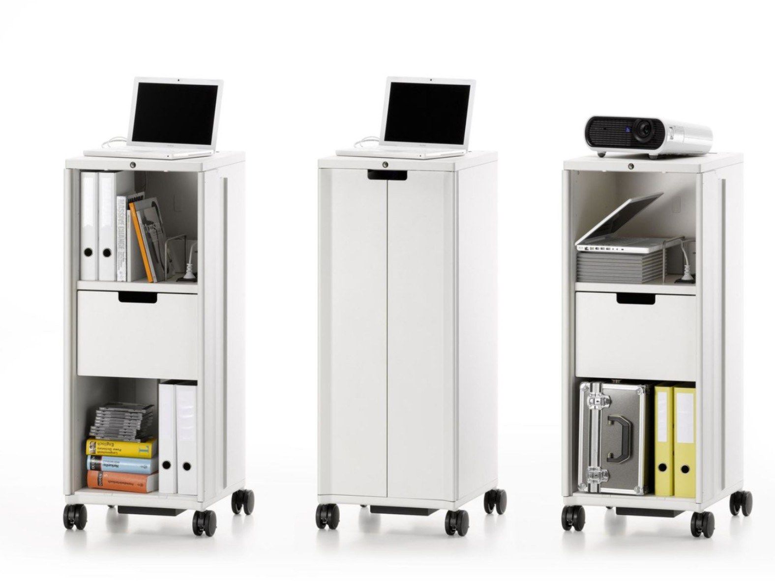 CADDY Powder coated steel Trolley By Vitra | design Christoph Ingenhoven