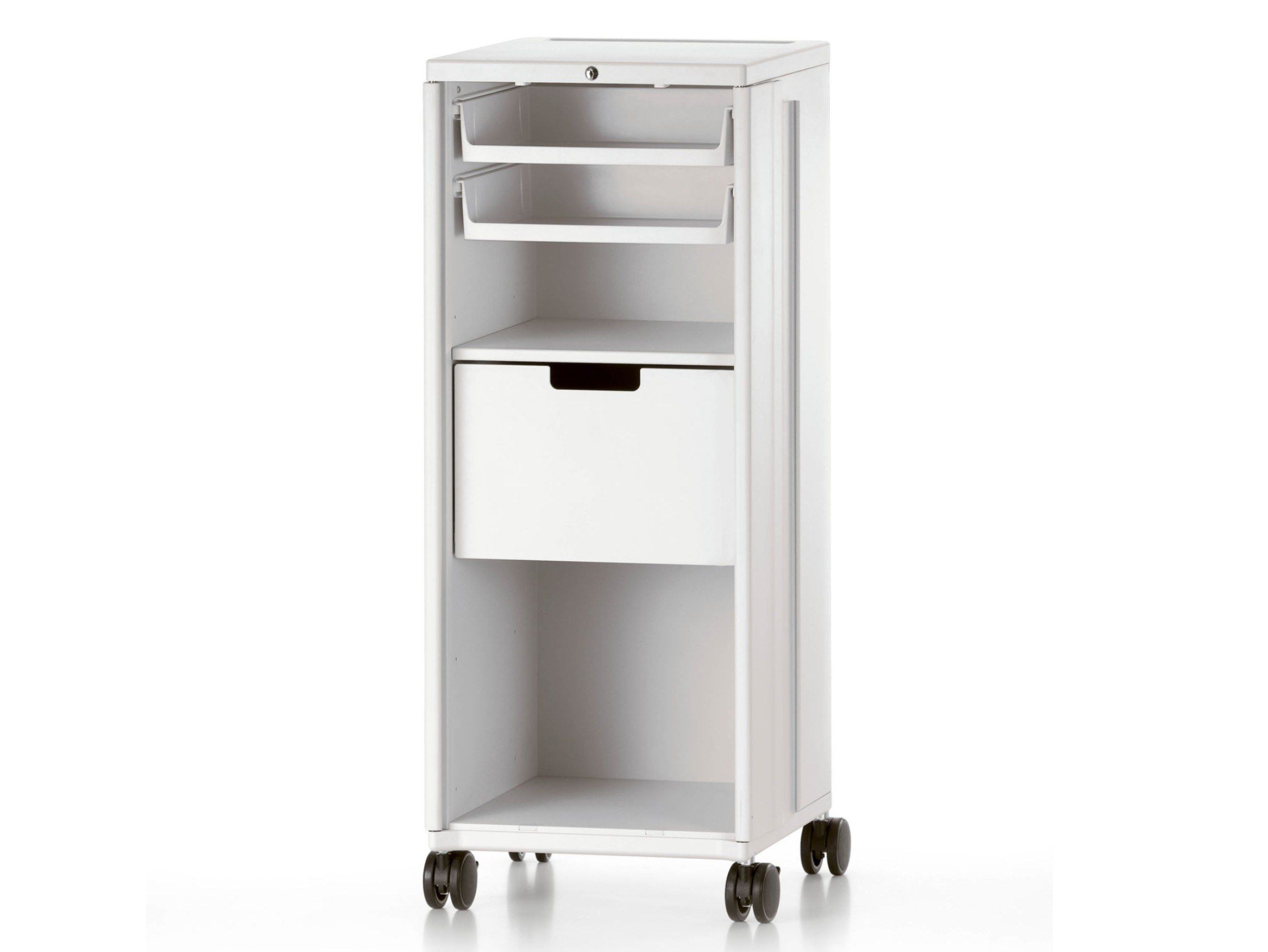 Powder coated steel Trolley CADDY By Vitra design Christoph Ingenhoven