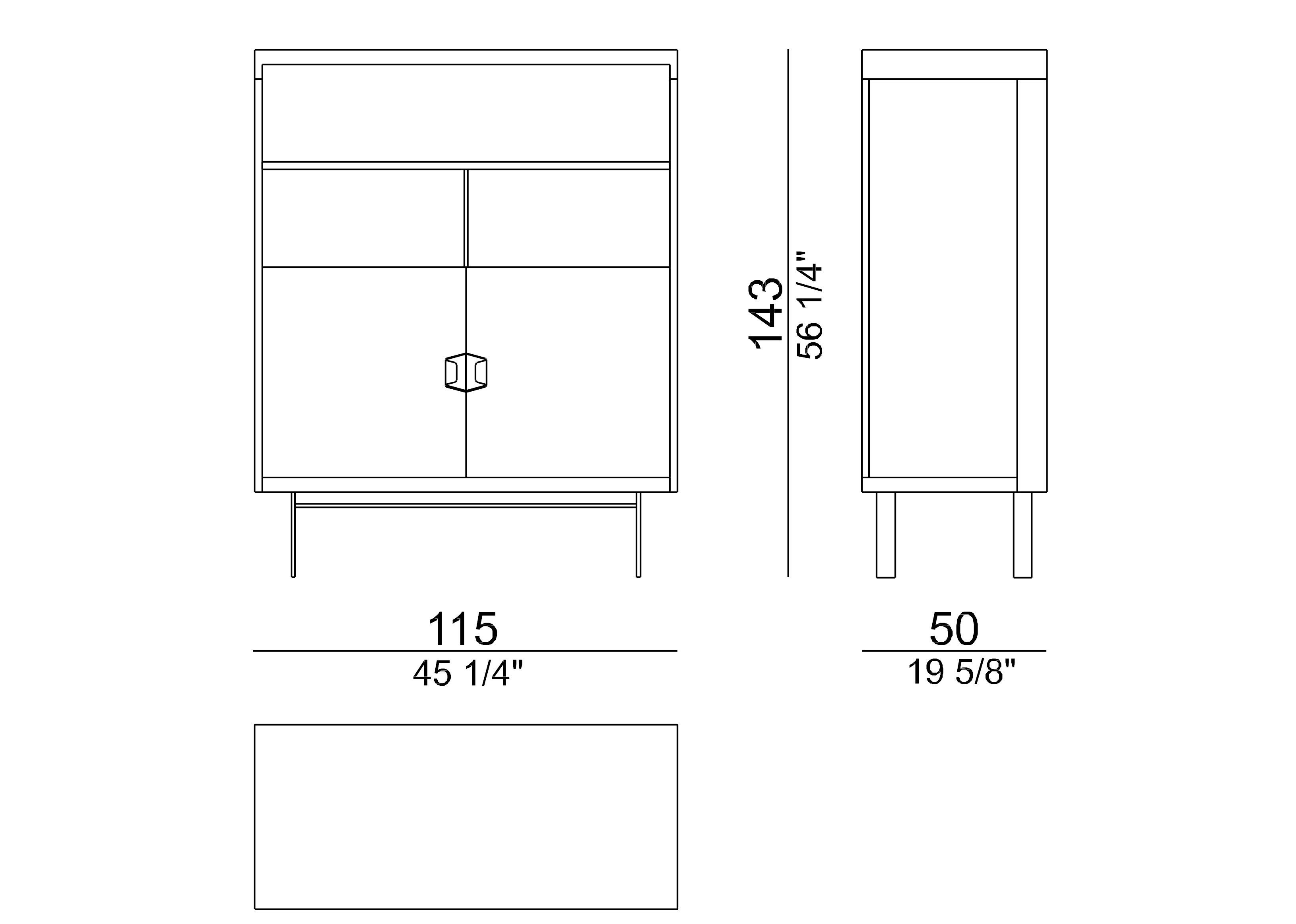 CADRIA | Highboard Wooden highboard By Casa | design Mauro Lipparini