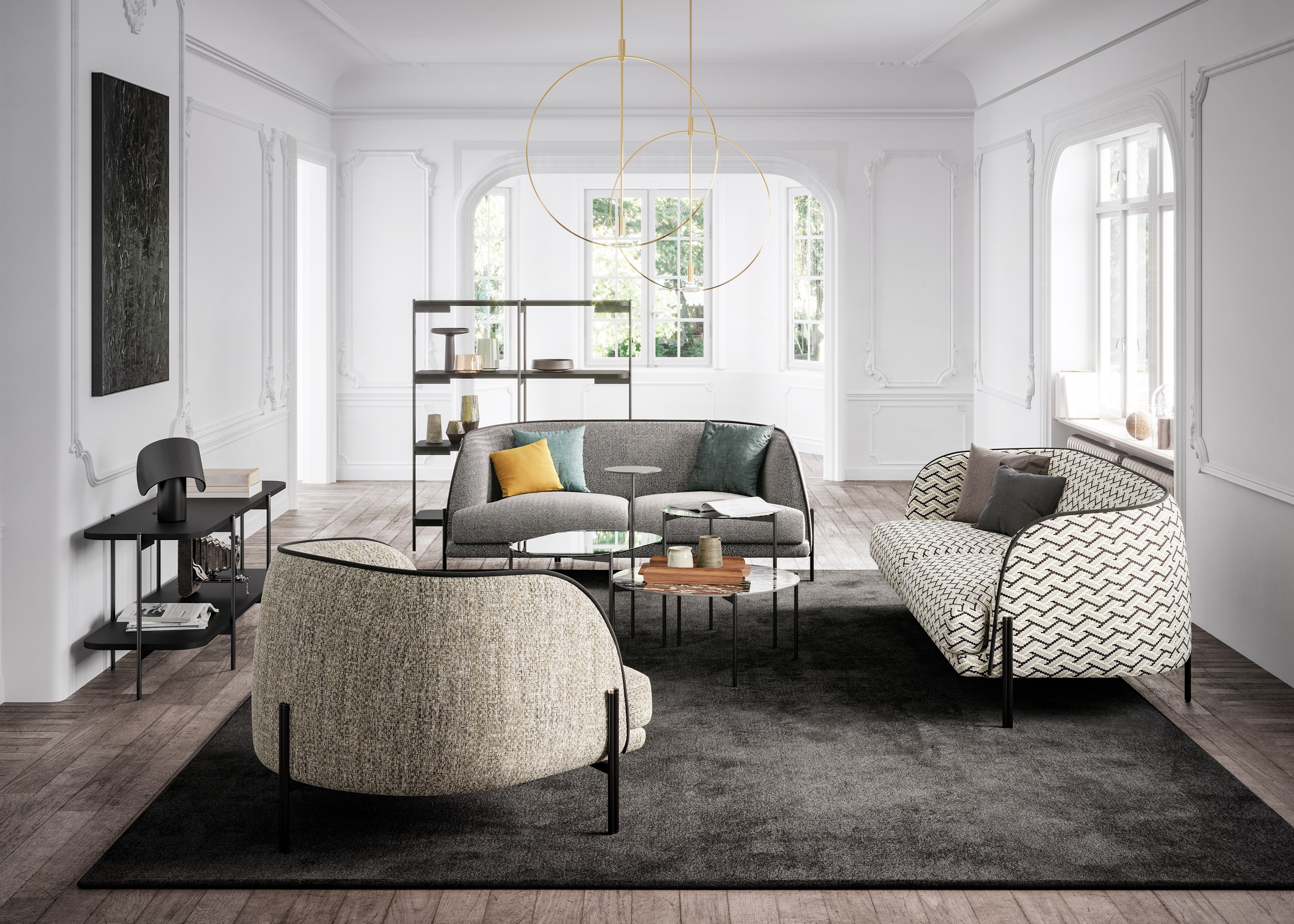 CAILLOU 3 seater fabric sofa By Liu Jo Living Collection | design ...