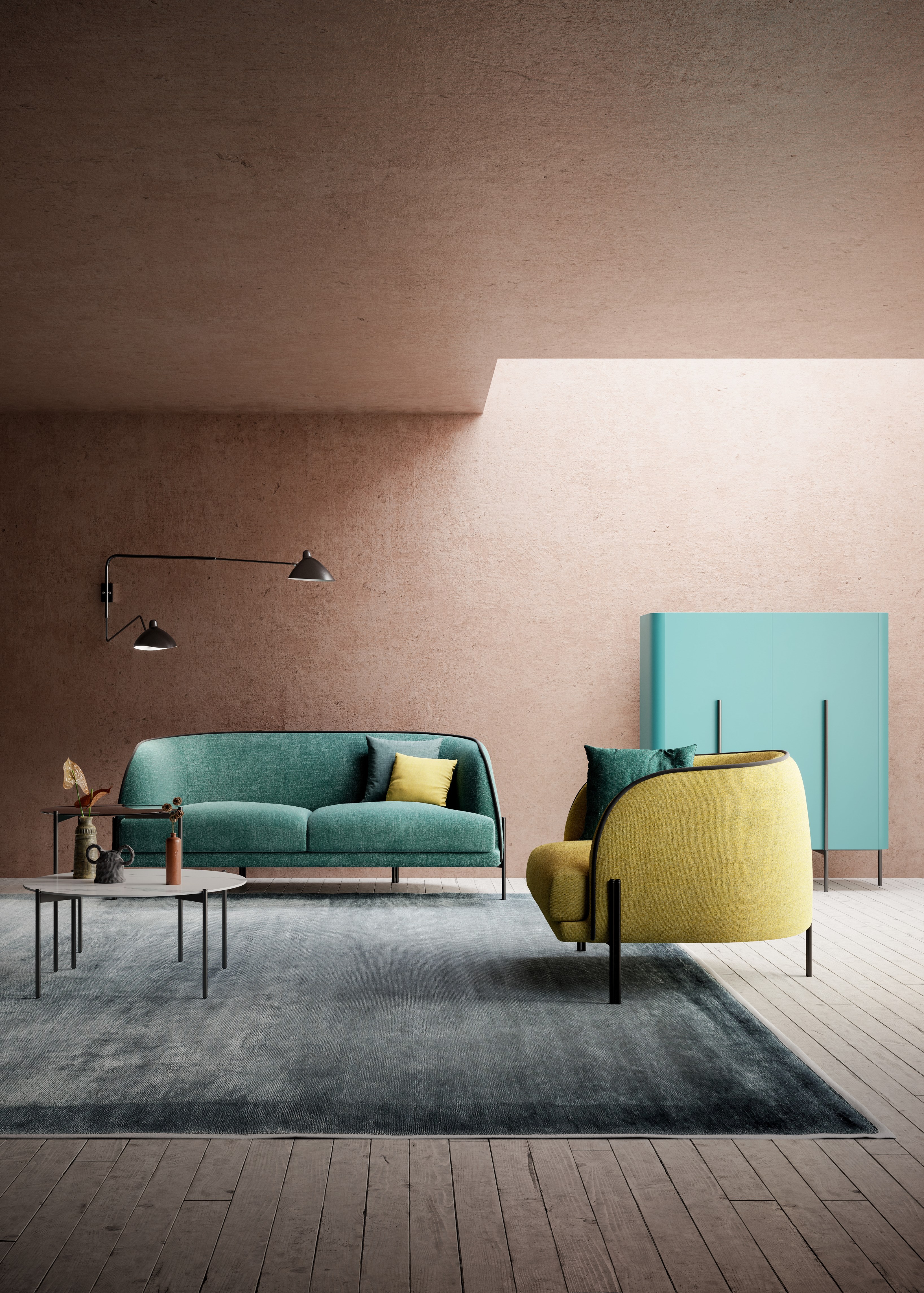 CAILLOU 3 seater fabric sofa By Liu Jo Living Collection | design ...