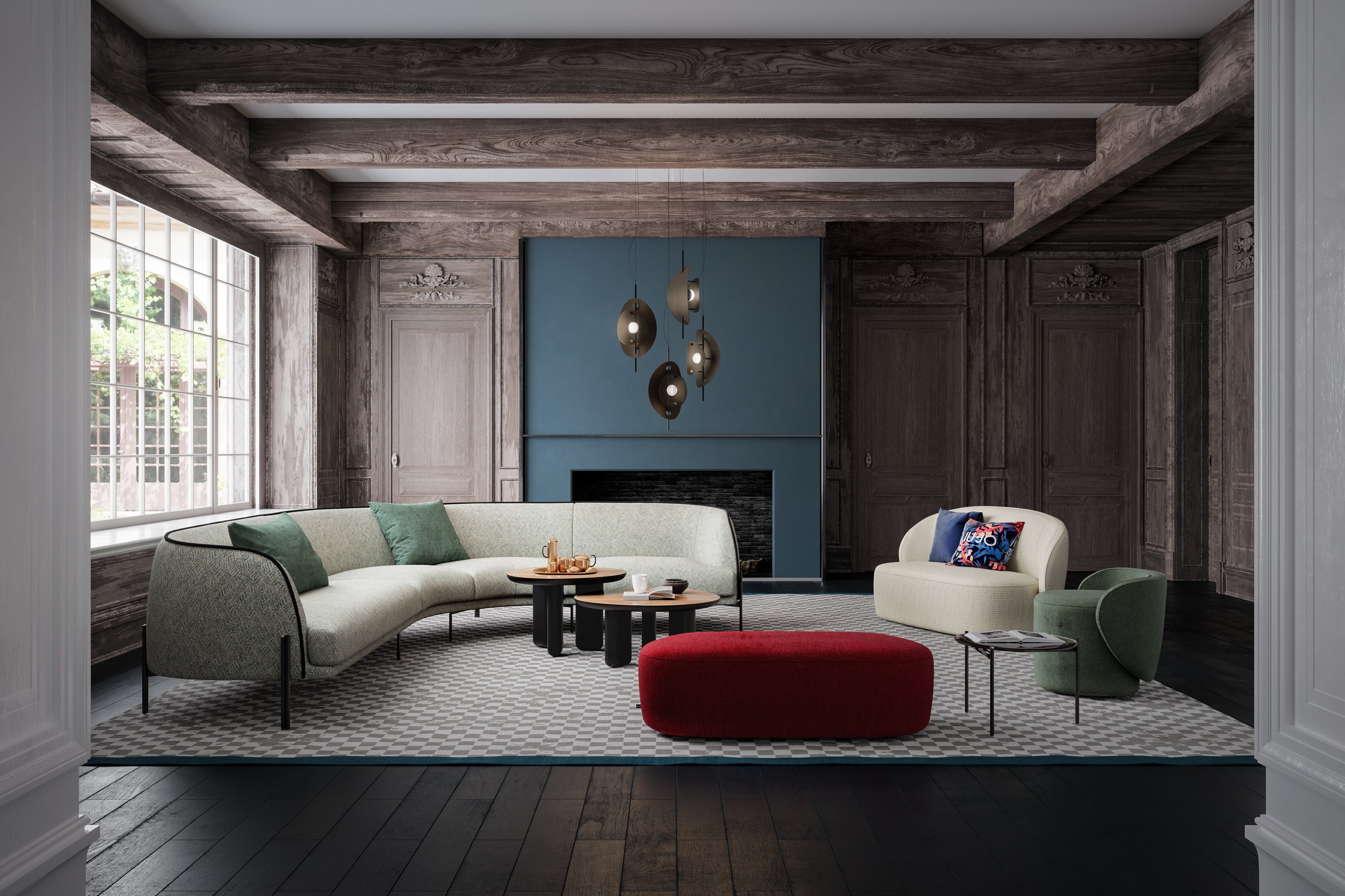 CAILLOU | Sectional sofa By Liu Jo Living Collection design Simone Cagnazzo
