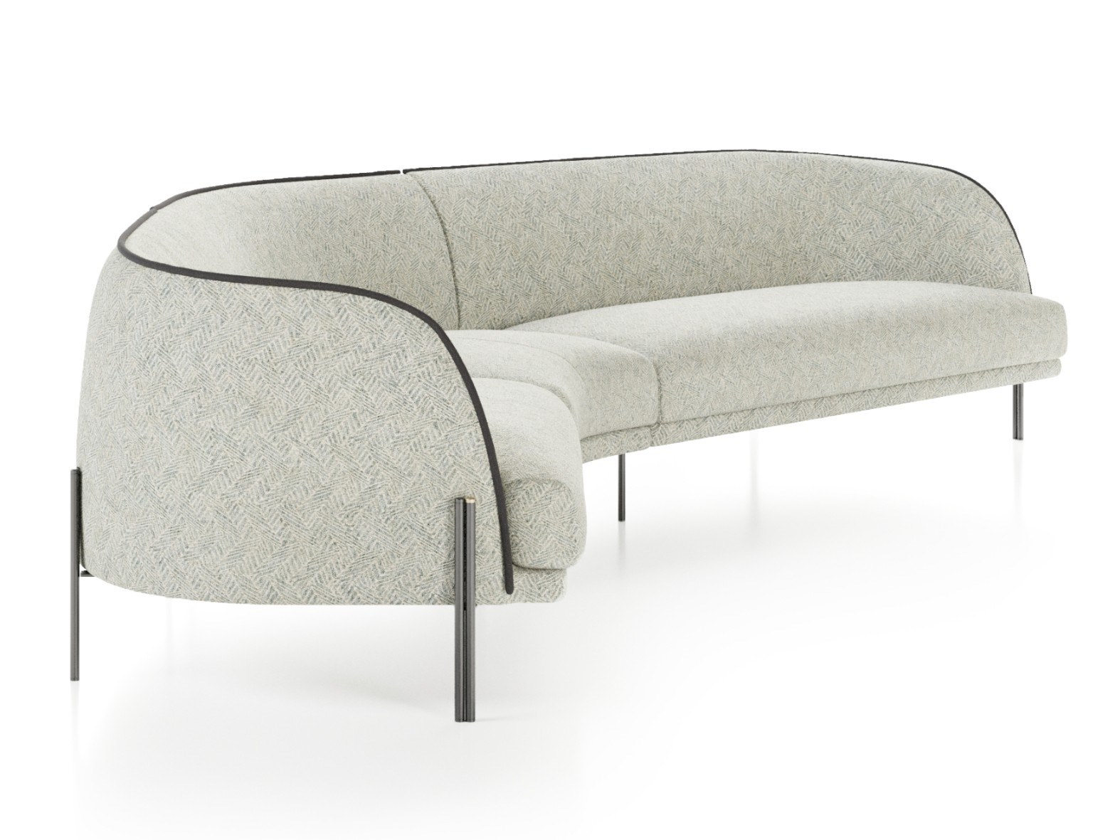 CAILLOU | Sectional sofa By Liu Jo Living Collection design Simone Cagnazzo
