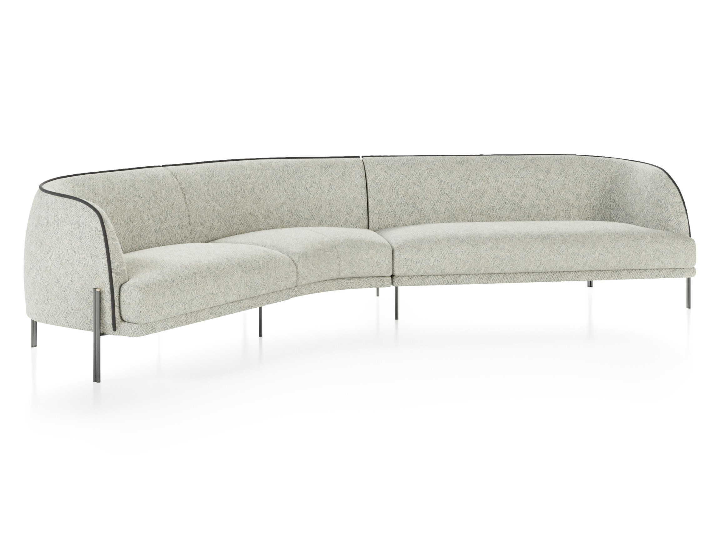 CAILLOU | Sectional sofa By Liu Jo Living Collection design Simone Cagnazzo