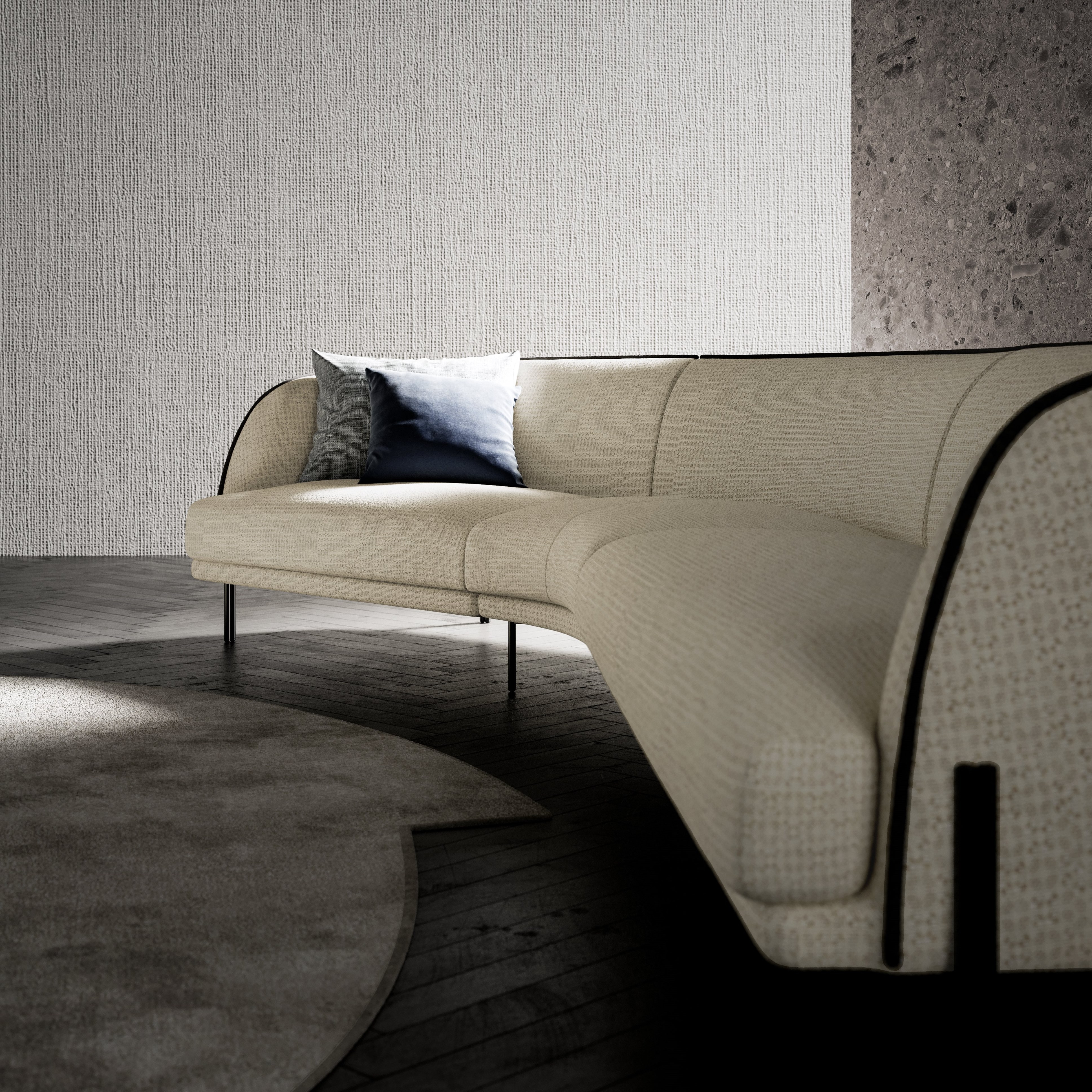 CAILLOU Sectional fabric sofa By Liu Jo Living Collection | design ...