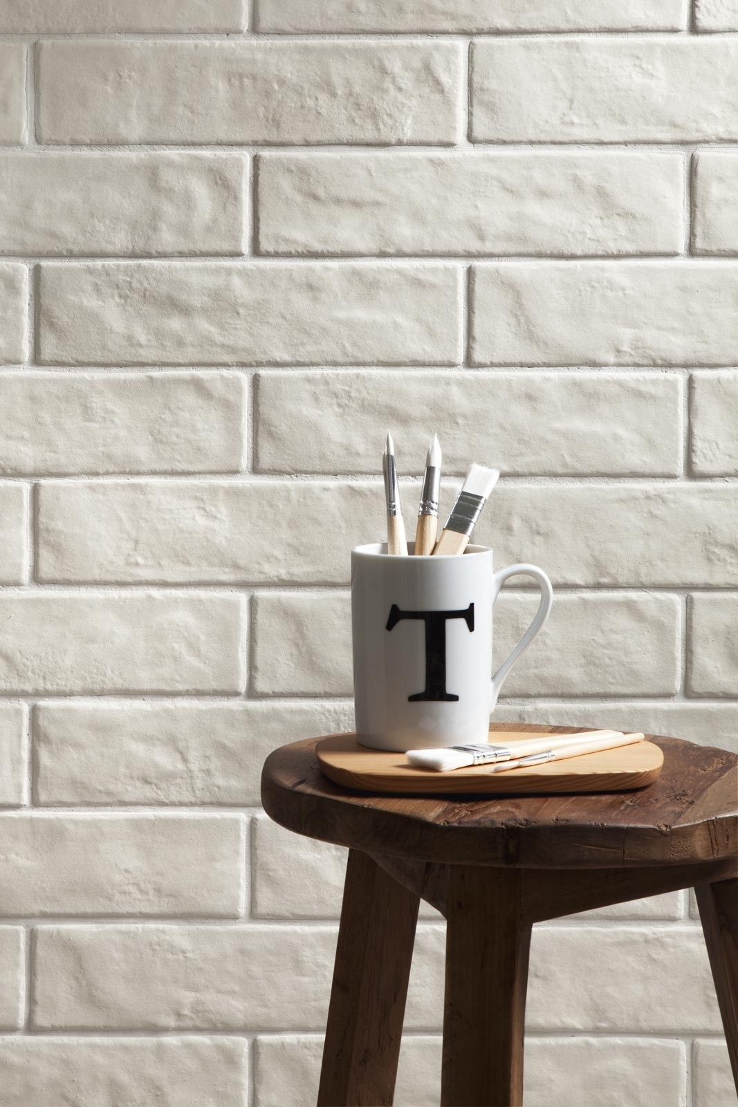 Porcelain stoneware wall tiles with brick effect CALCE By Ragno