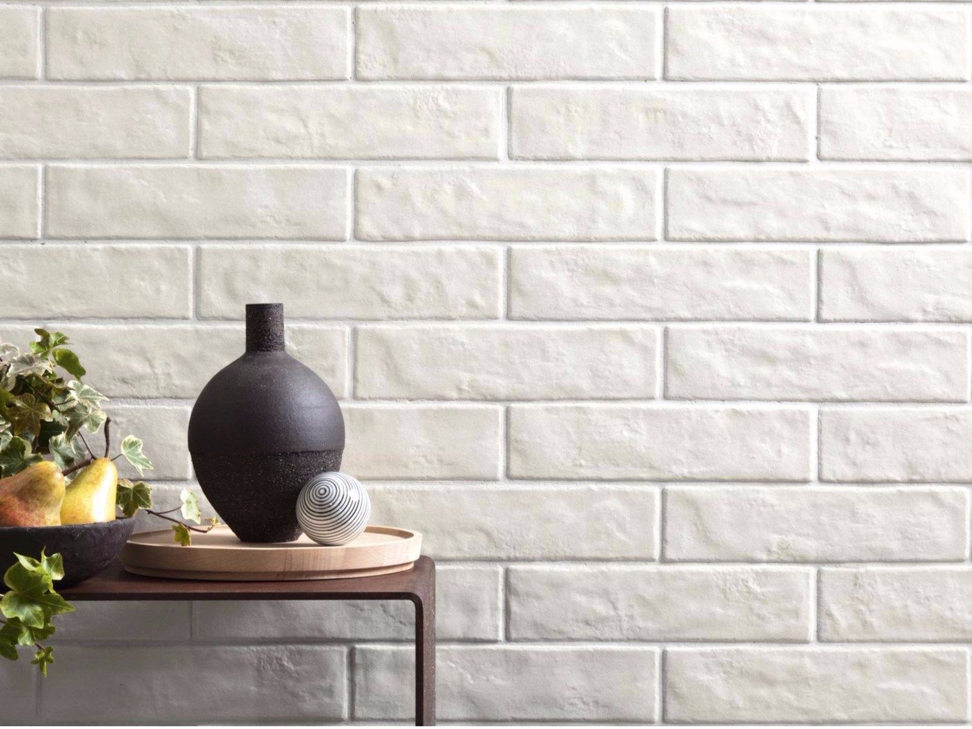 Porcelain stoneware wall tiles with brick effect CALCE By Ragno