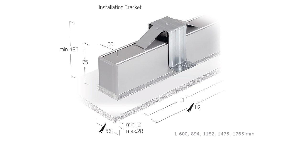 LED recessed ceiling lamp CALEO LINEAR L3 By Lightnet