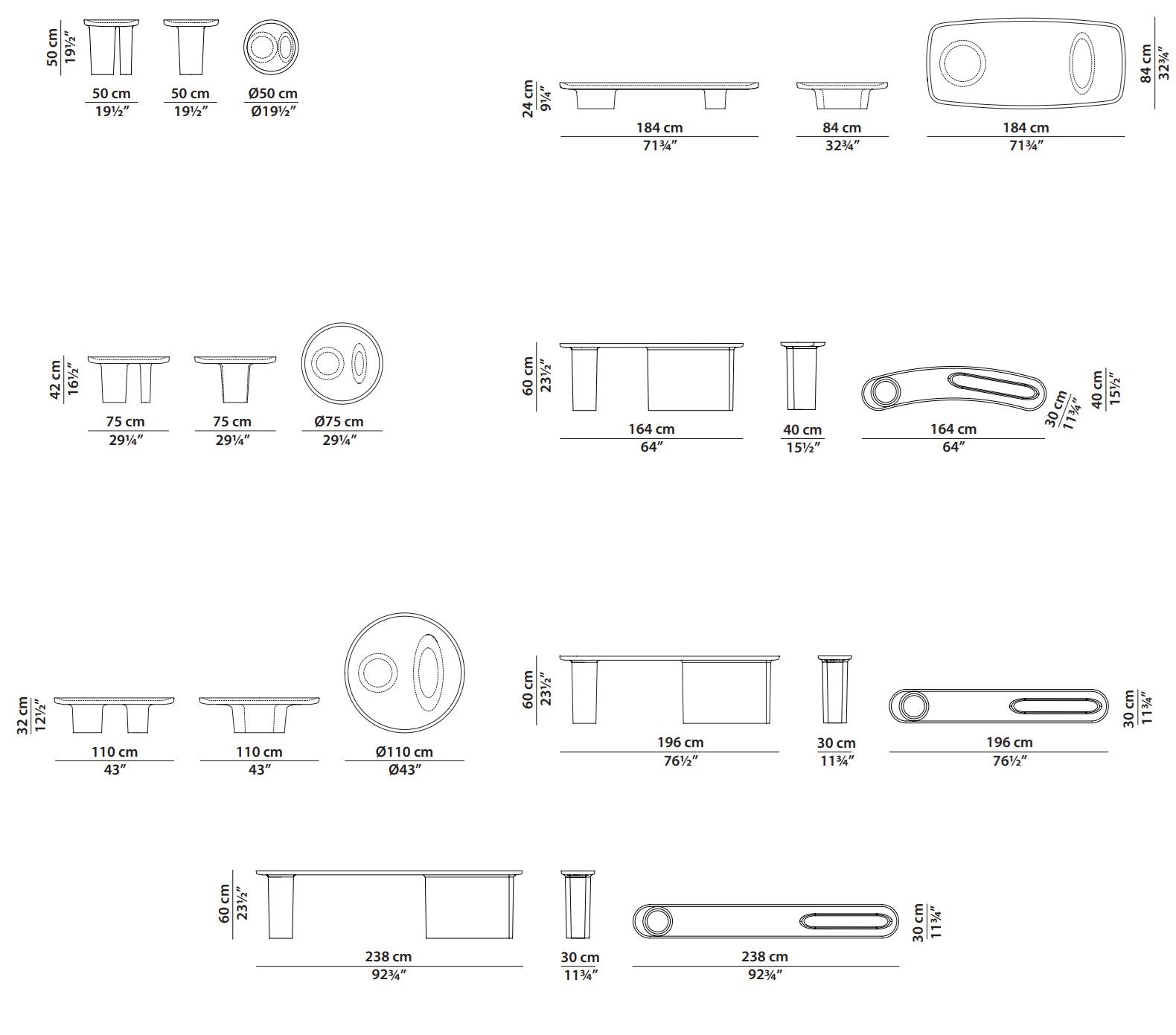 CALIX Coffee table By Baxter