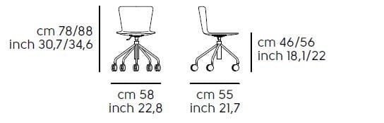 CALLA DS TS Silla de oficina By Midj
