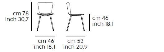 CALLA SM Q PP Chair By Midj
