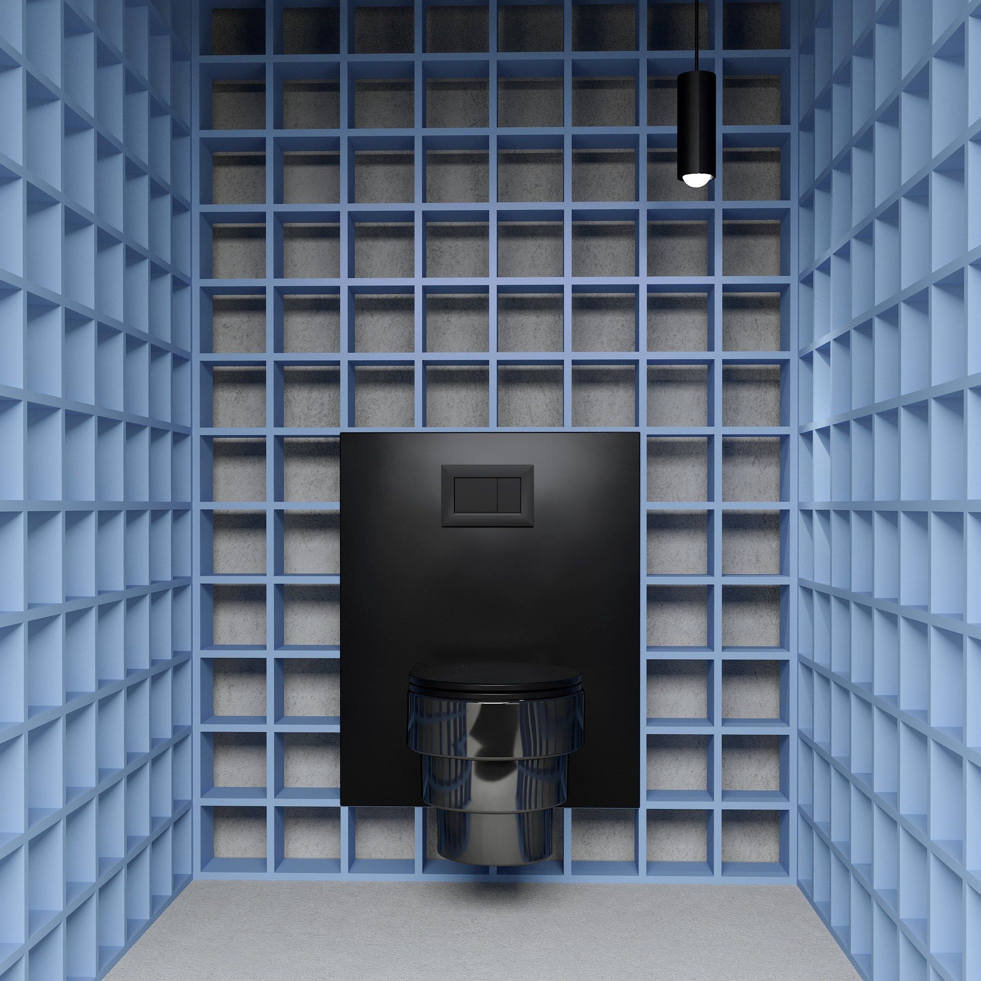 CALLIPYGE NOIR WC suspendu en céramique By Trone