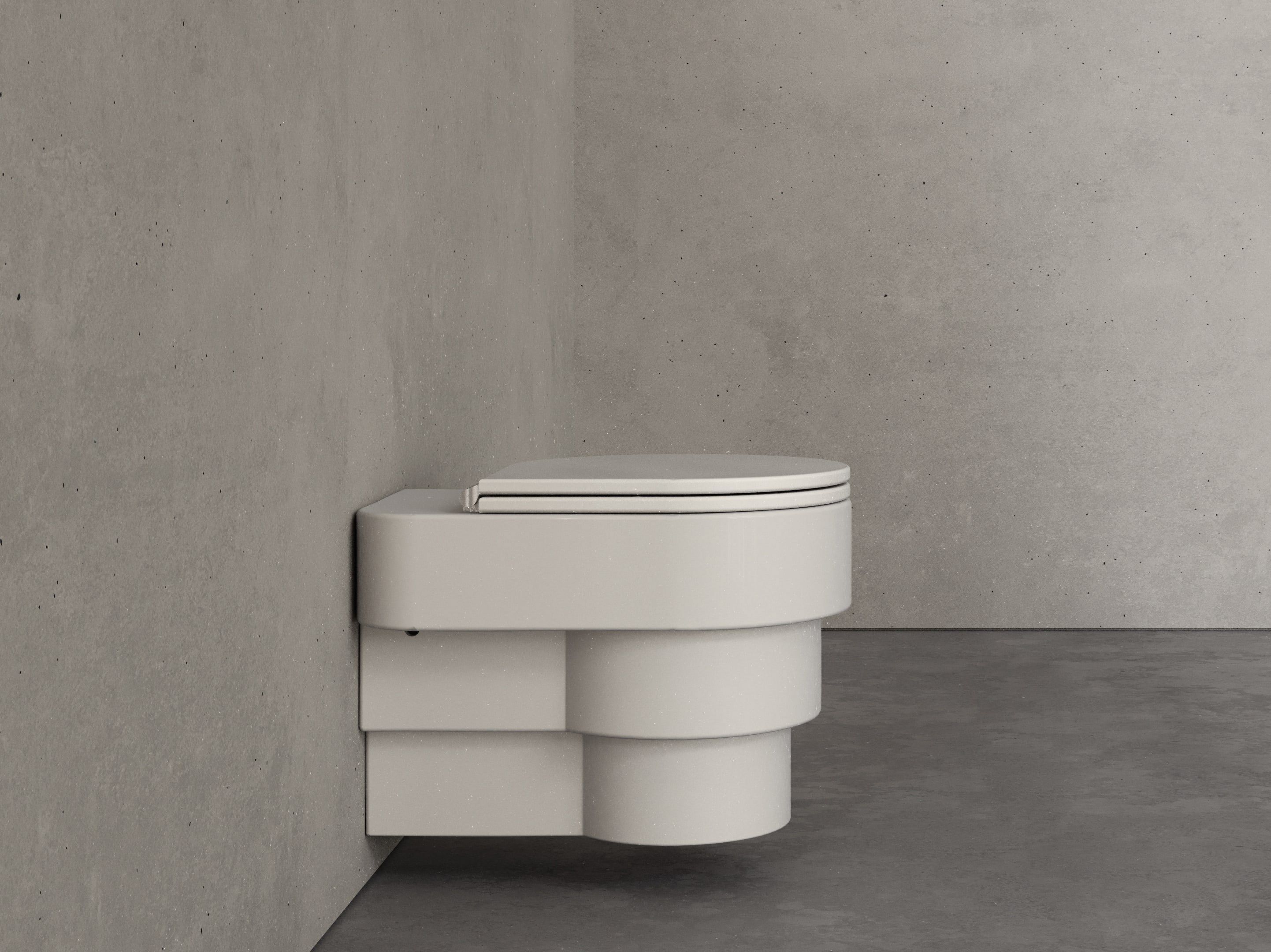 Wall-hung ceramic toilet CALLIPYGE WHITE Callipyge Collection By Trone
