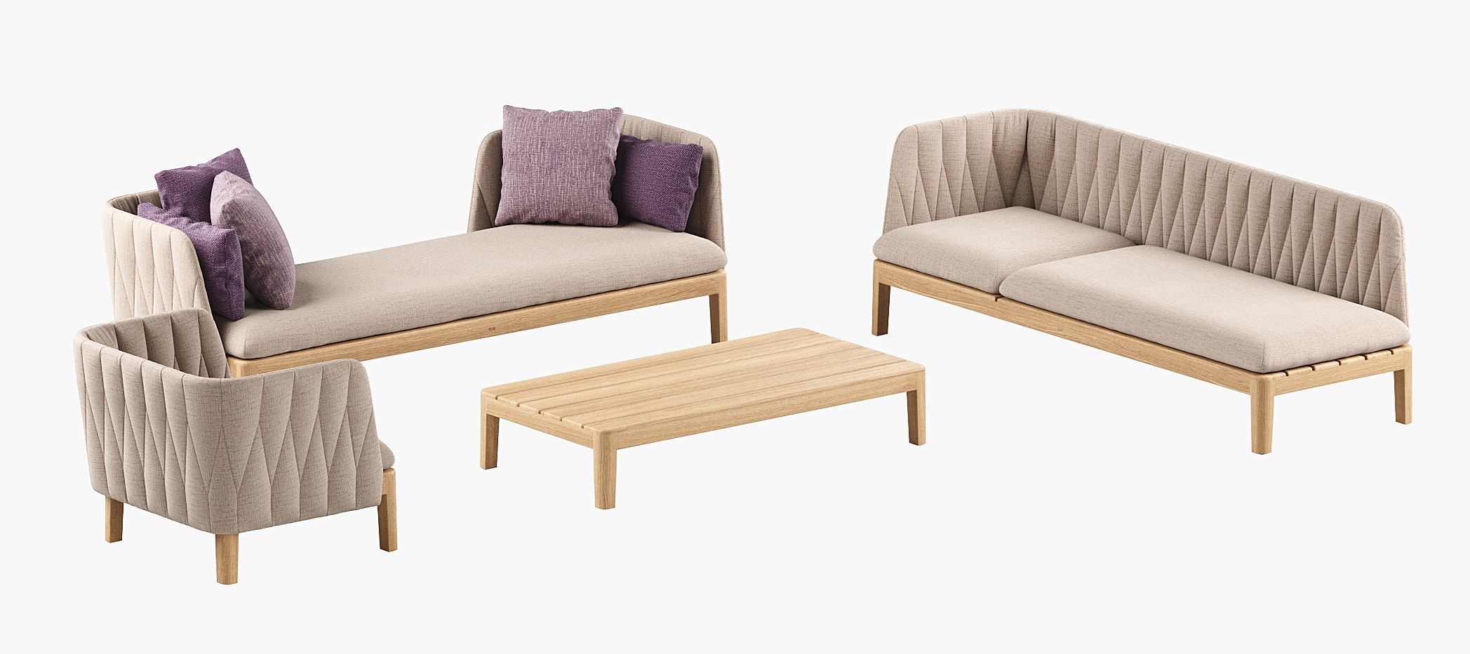 CALYPSO LOUNGE | Sectional garden sofa Calypso Lounge Collection By Royal Botania design Kris ...