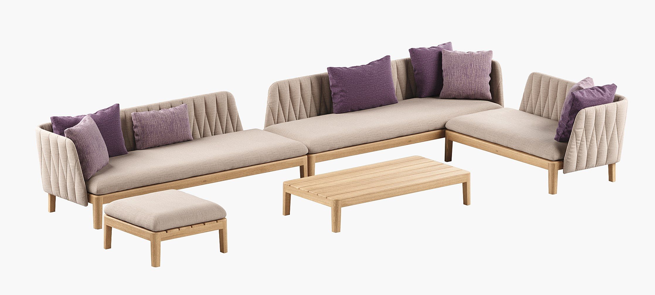 CALYPSO LOUNGE | Sectional garden sofa Calypso Lounge Collection By Royal Botania design Kris ...