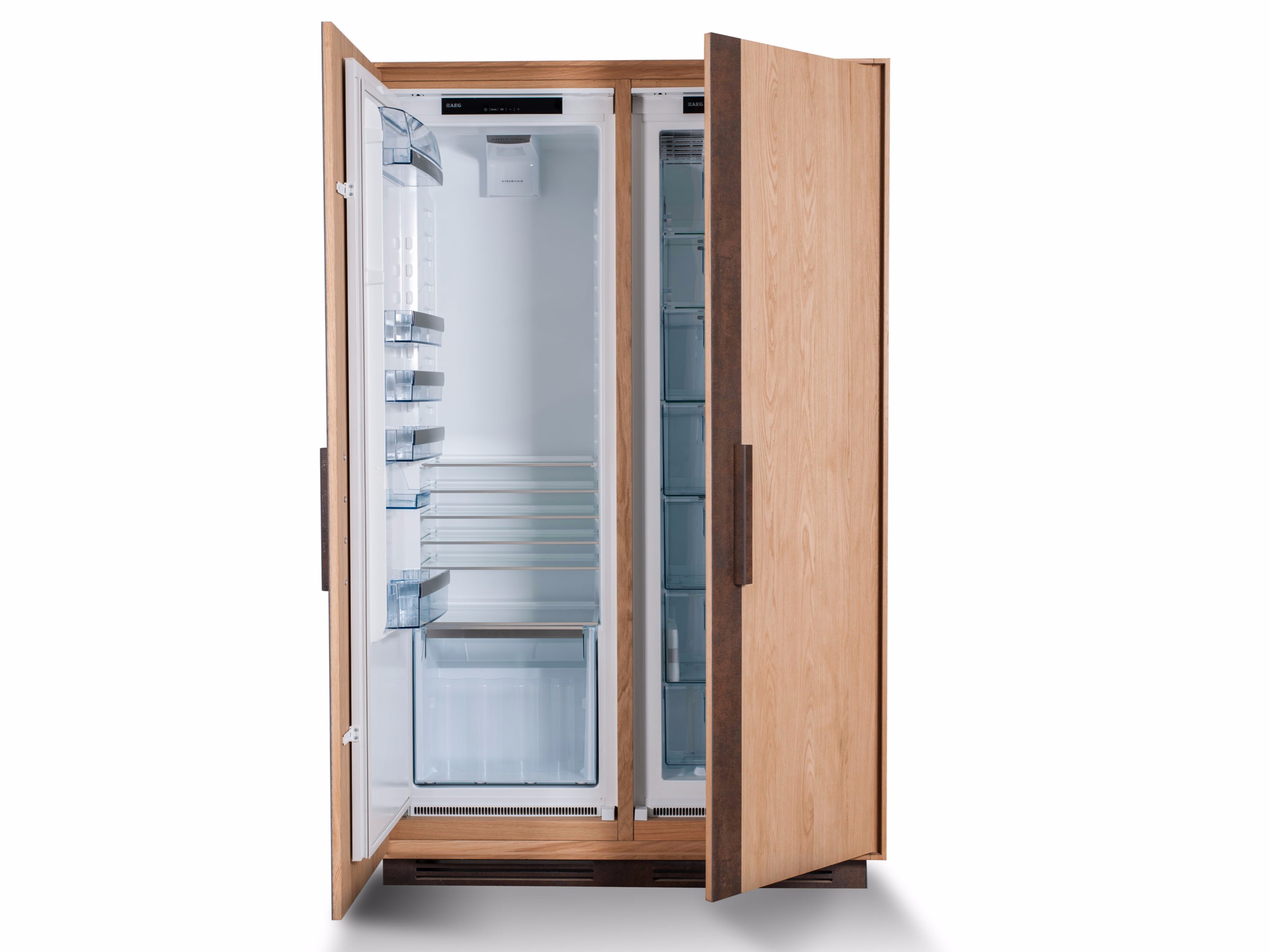 Solid wood Kitchen unit for refrigerator with handles CAMBUSA FRIDGE By ...