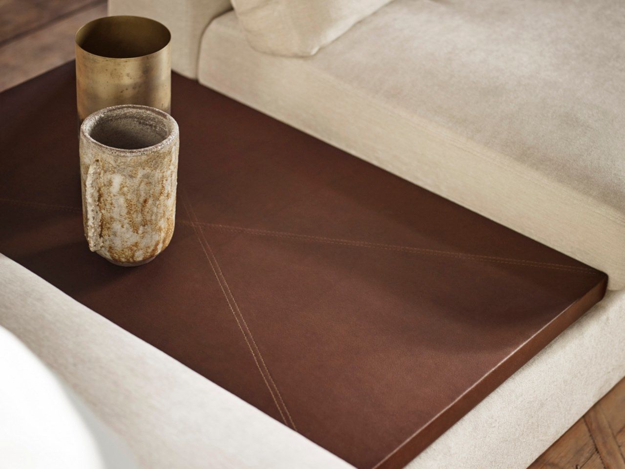 Modular fabric sofa with chaise longue CAMIN REVISITED By Wittmann ...