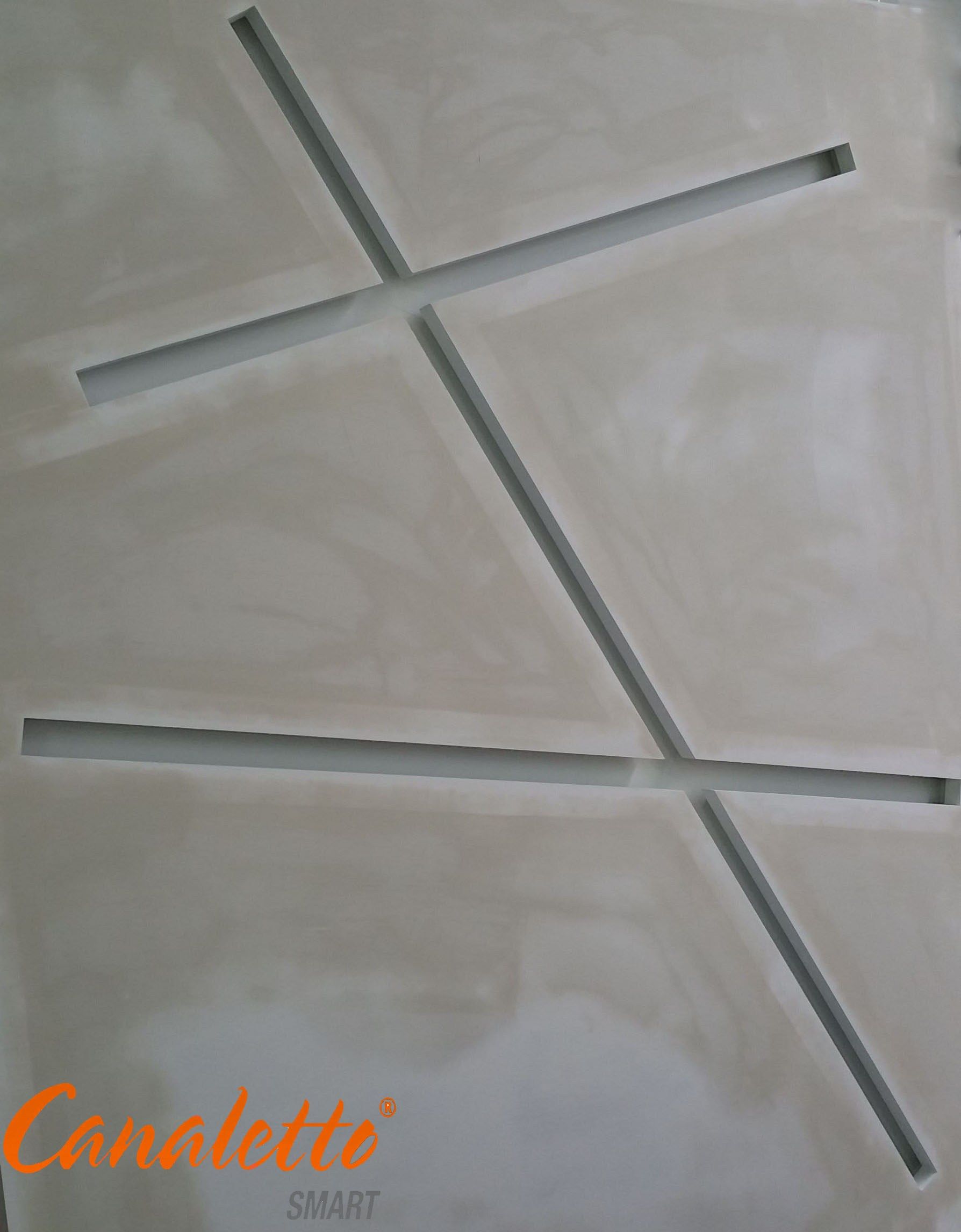 MDF linear lighting profile CANALETTO DOPPIO OPEN LED By CANALETTO SMART