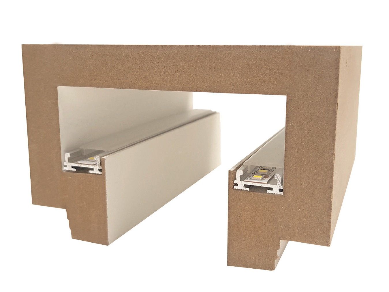 CANALETTO DOUBLE MDF linear lighting profile By CANALETTO SMART