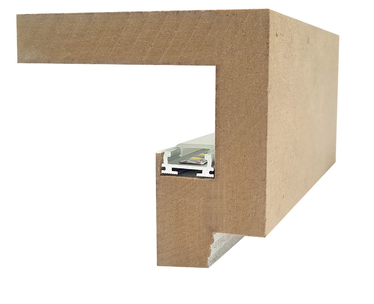 MDF linear lighting profile CANALETTO OPEN LED By CANALETTO SMART