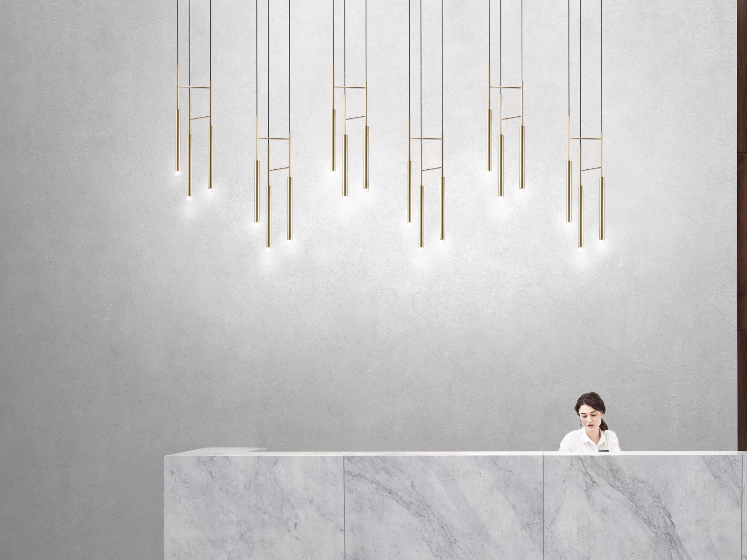 CANDLE TRIPLEX LED steel pendant lamp By LedsC4 | design Ramón Benedito