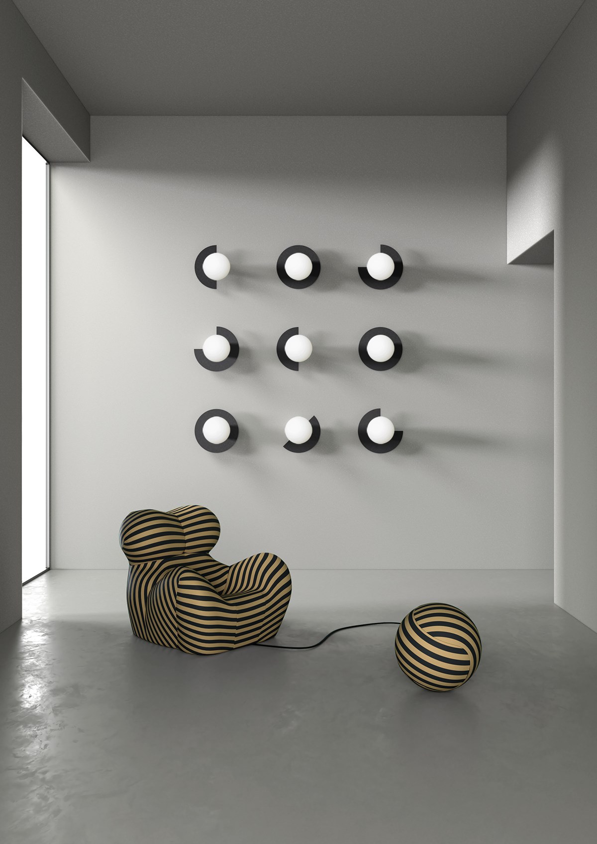 CANDY CIRCLE 270 Wall lamp By Swedish Ninja