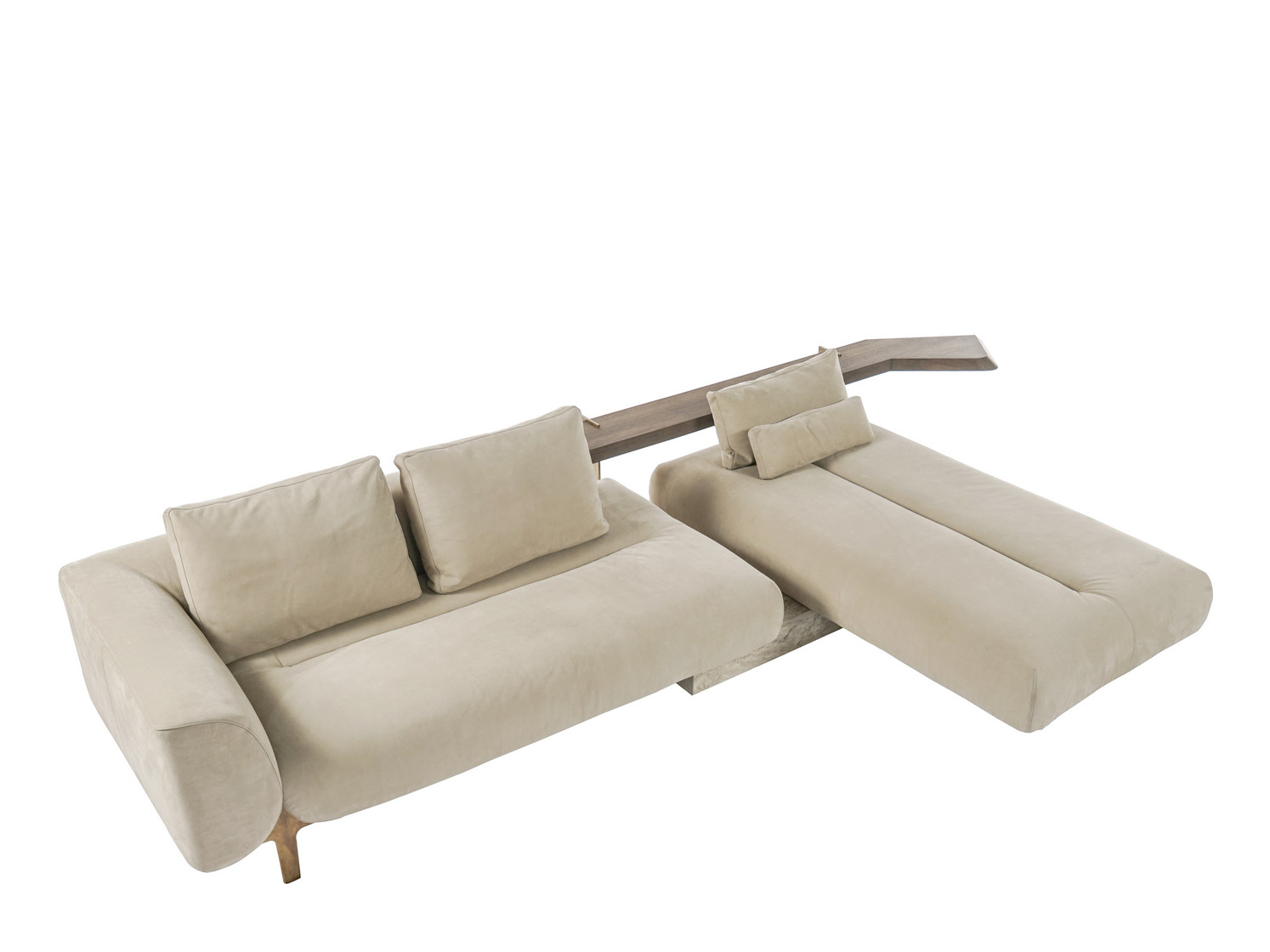 CANYON | Sofa with chaise longue By ENNE design Maurizio Manzoni